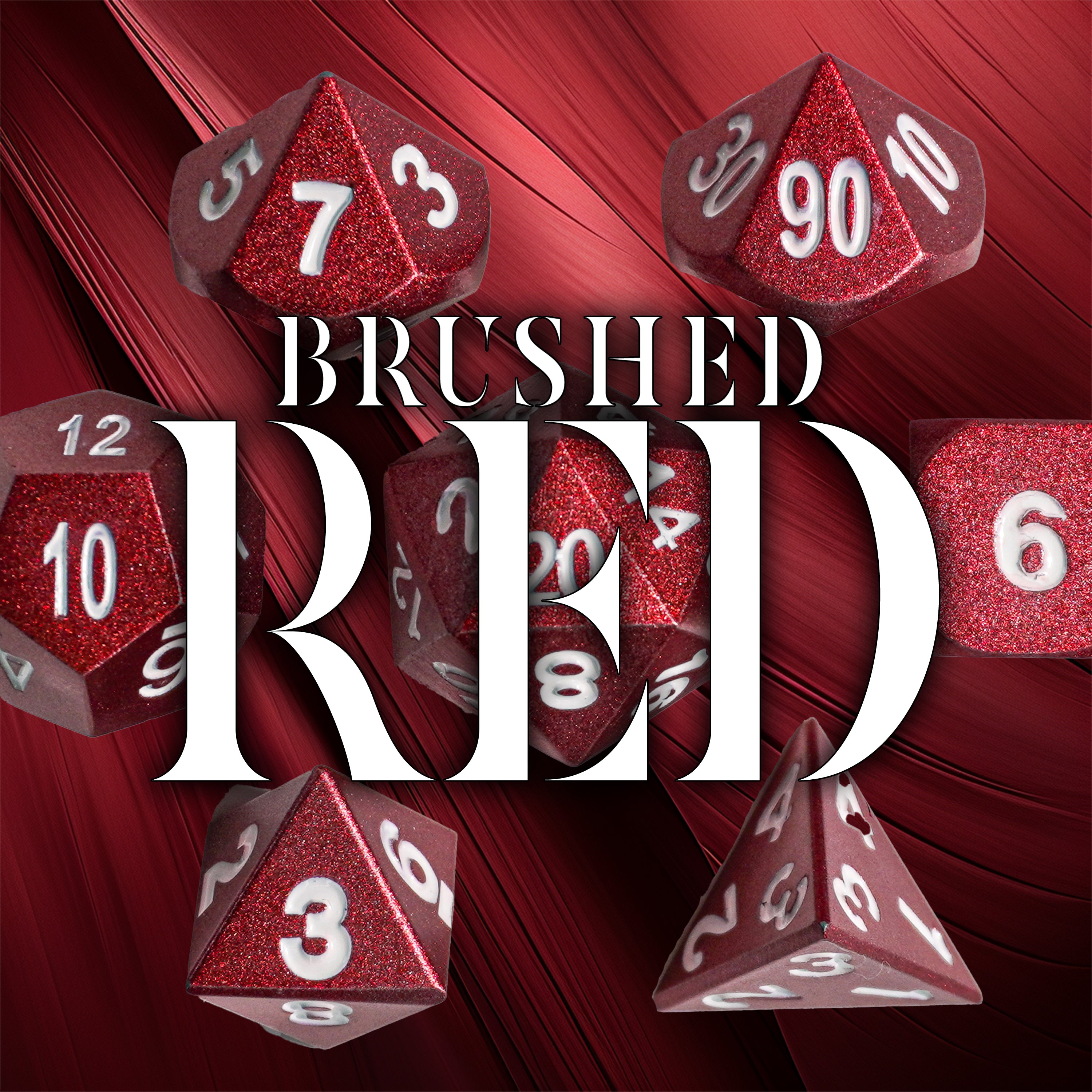 Brushed Red Metal – Mimic Dice