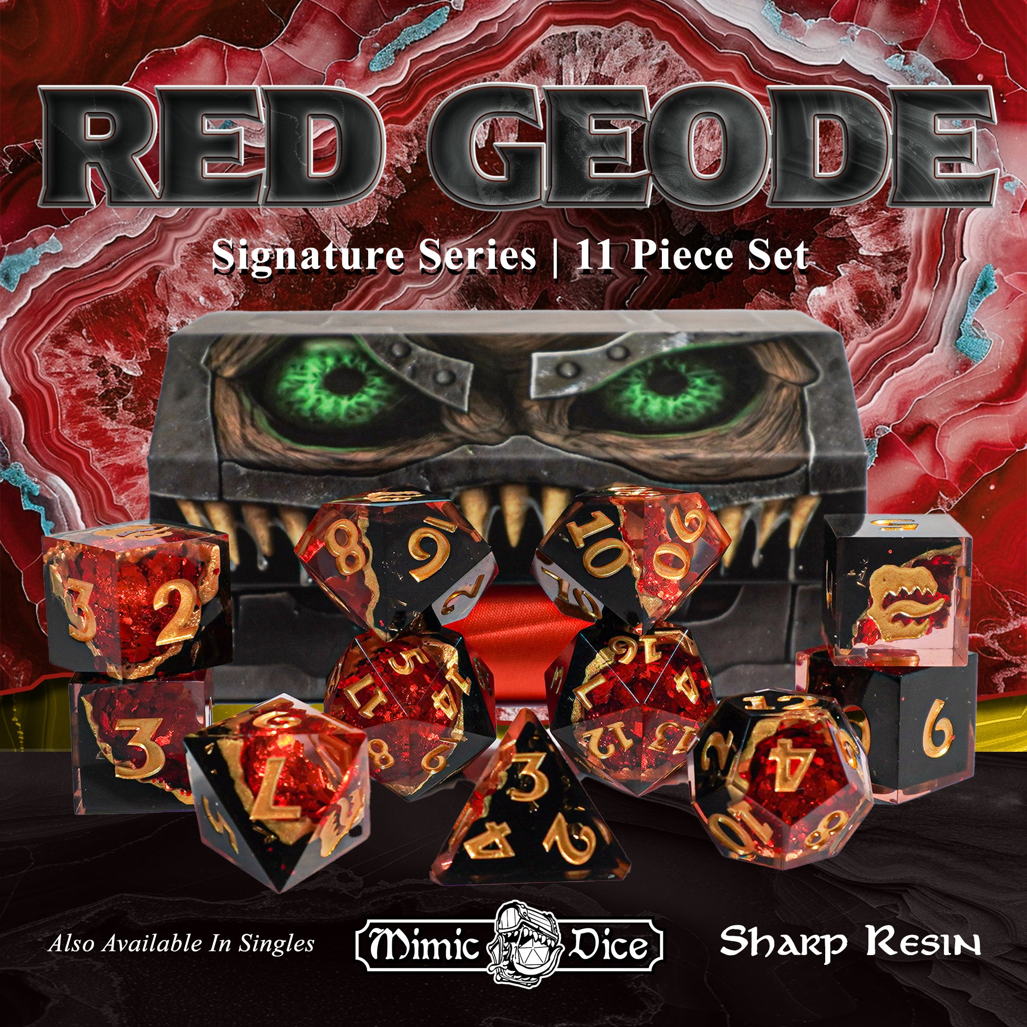 Red Geode - 11 Piece – Arcknight LLC