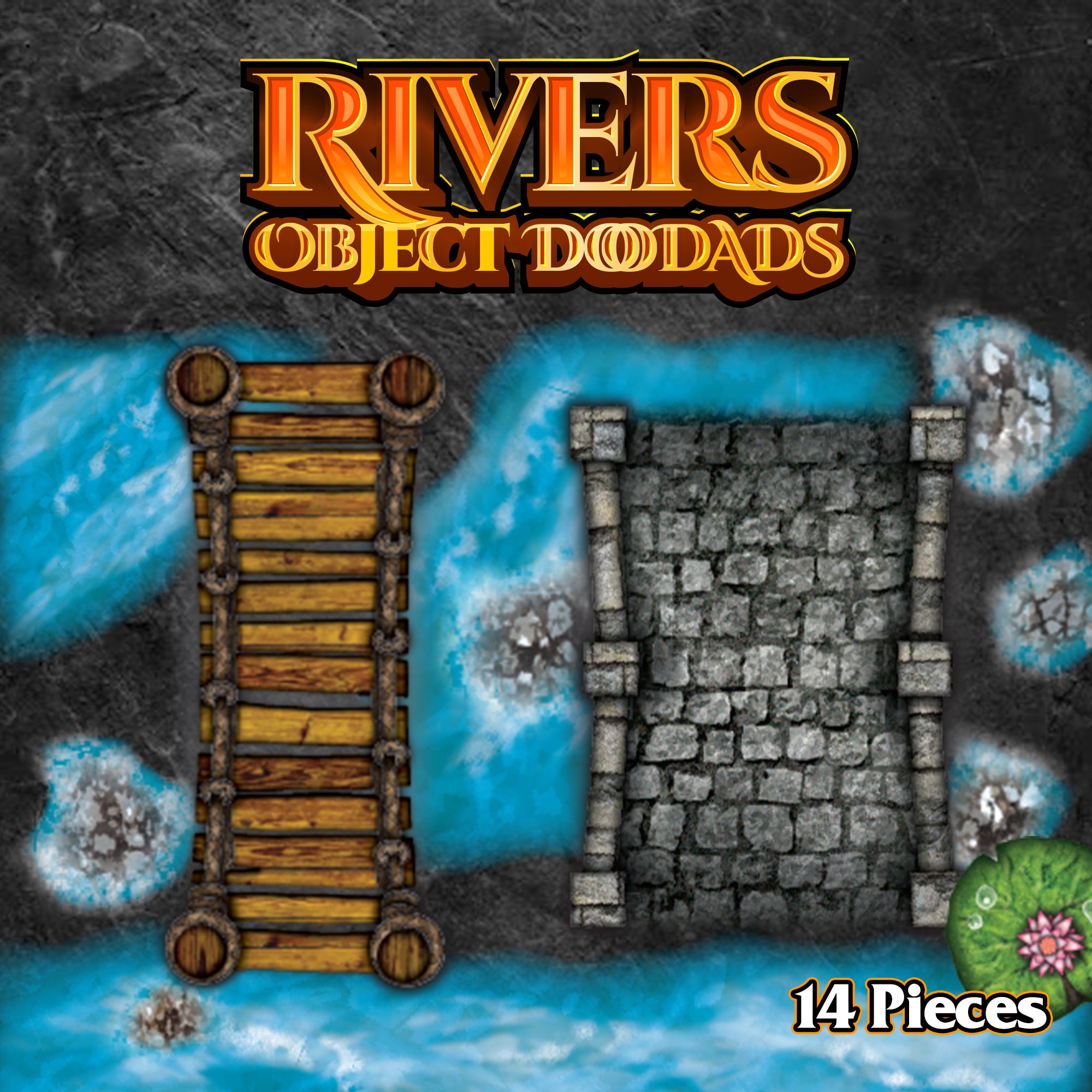 Rivers - Roleplaying Objects - 14 Pieces – Arcknight LLC